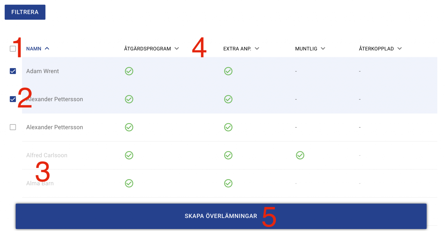 Överlämningar i Vklass – Grundskola – Vklass kunskapsbank