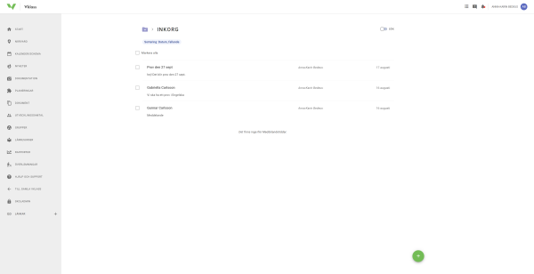 Vklass Nya Meddelandefunktion (Personal) – Vklass kunskapsbank