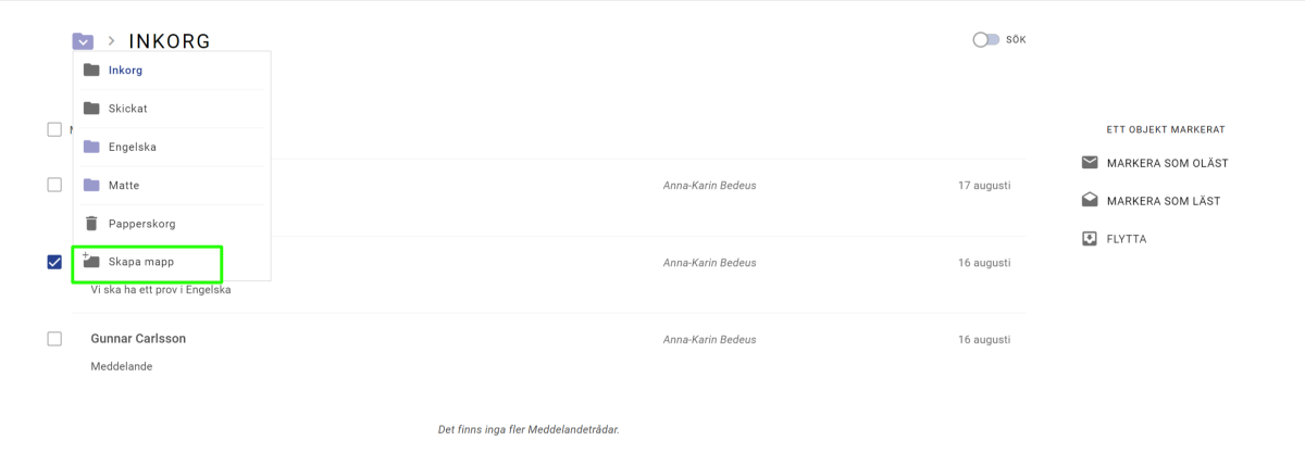 Vklass Nya Meddelandefunktion (Personal) – Vklass kunskapsbank