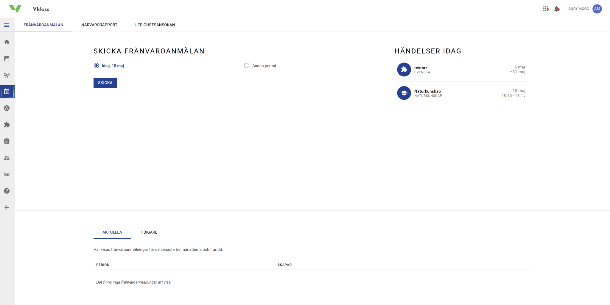 Ledighetsansökan V2 – Vklass kunskapsbank